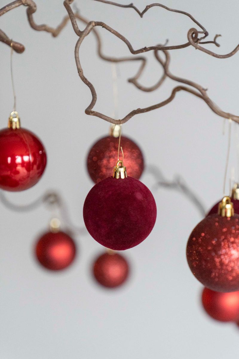 Julekule Sett 6cm 16pk - Rød - Designhandel.no